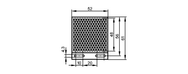 Reflector 48 X 48 Mm Ref. Ifm E20744